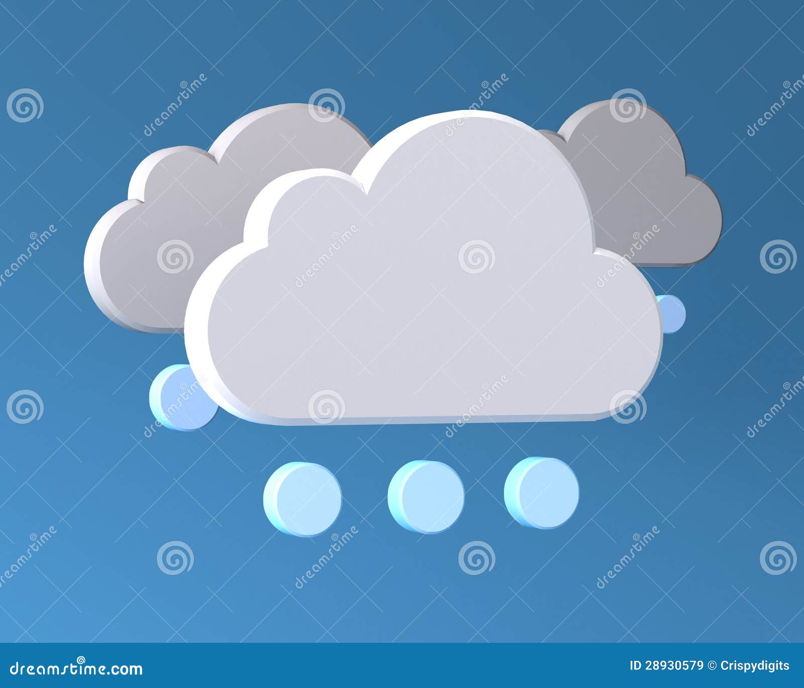 Weather Symbol stock illustration. Illustration of overcast - 28930579