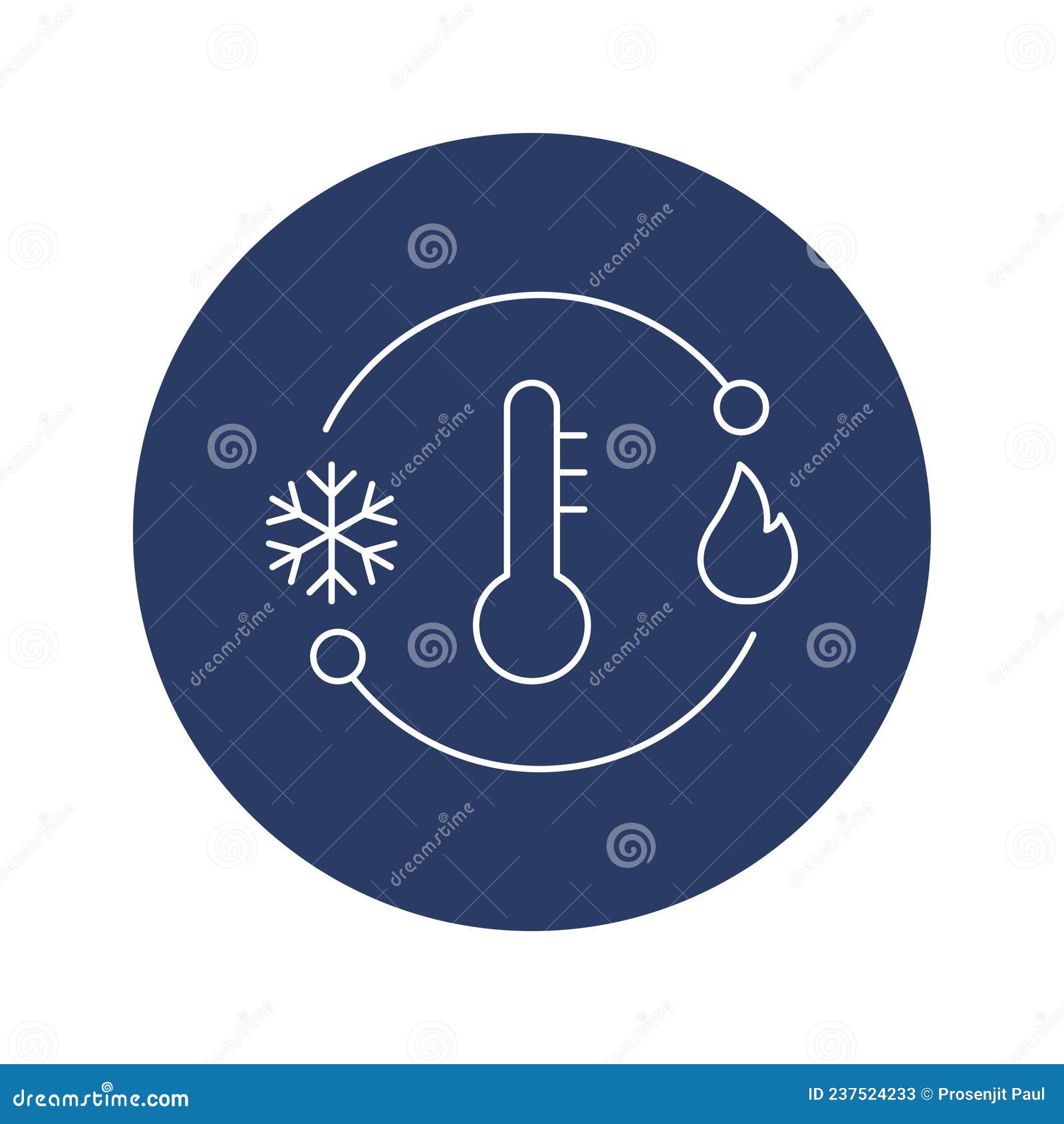Weather Temperature Meter Icon Vector Stock Vector - Illustration of ...