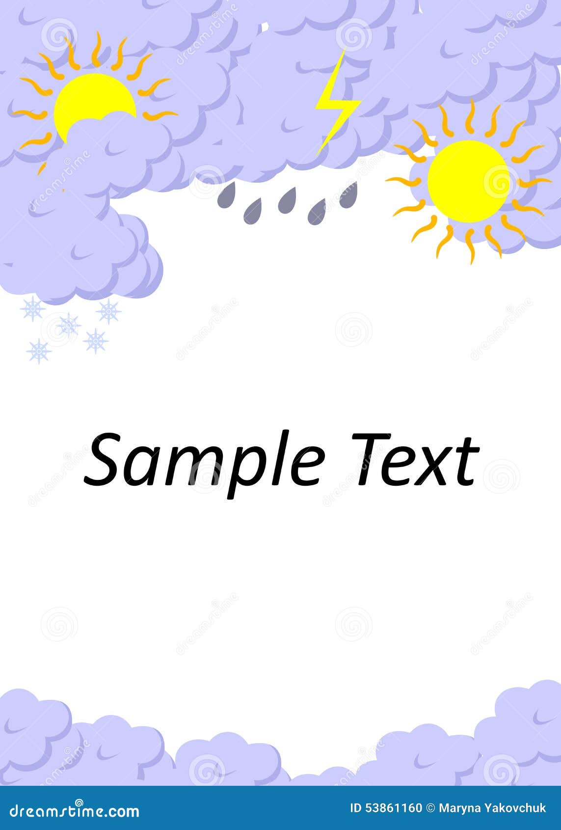 Weather template stock vector. Illustration of weather - 53861160