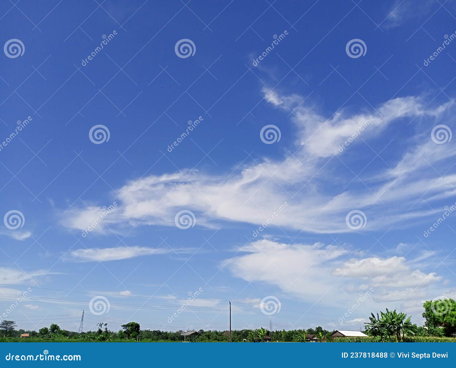 Today, the Weather is Sunny Stock Photo - Image of horizon, field ...