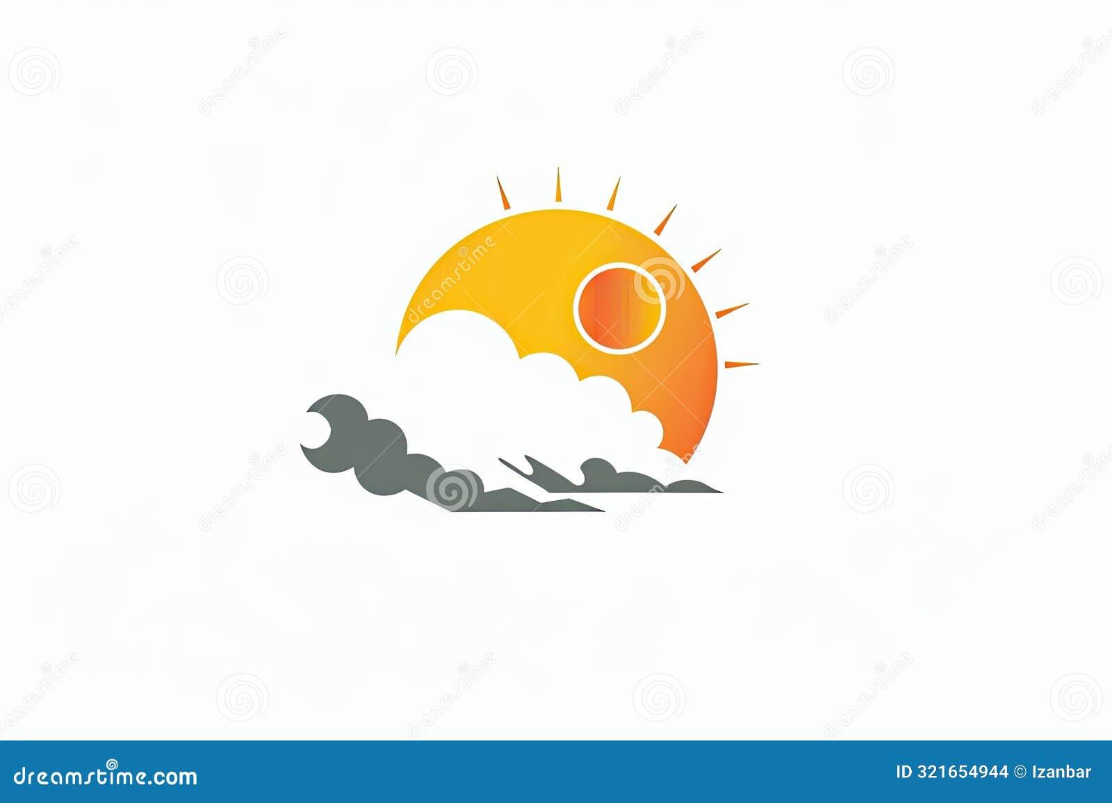 Weather Tomorrow, Simple Logo Idea Isolated On White, Vector Generative ...