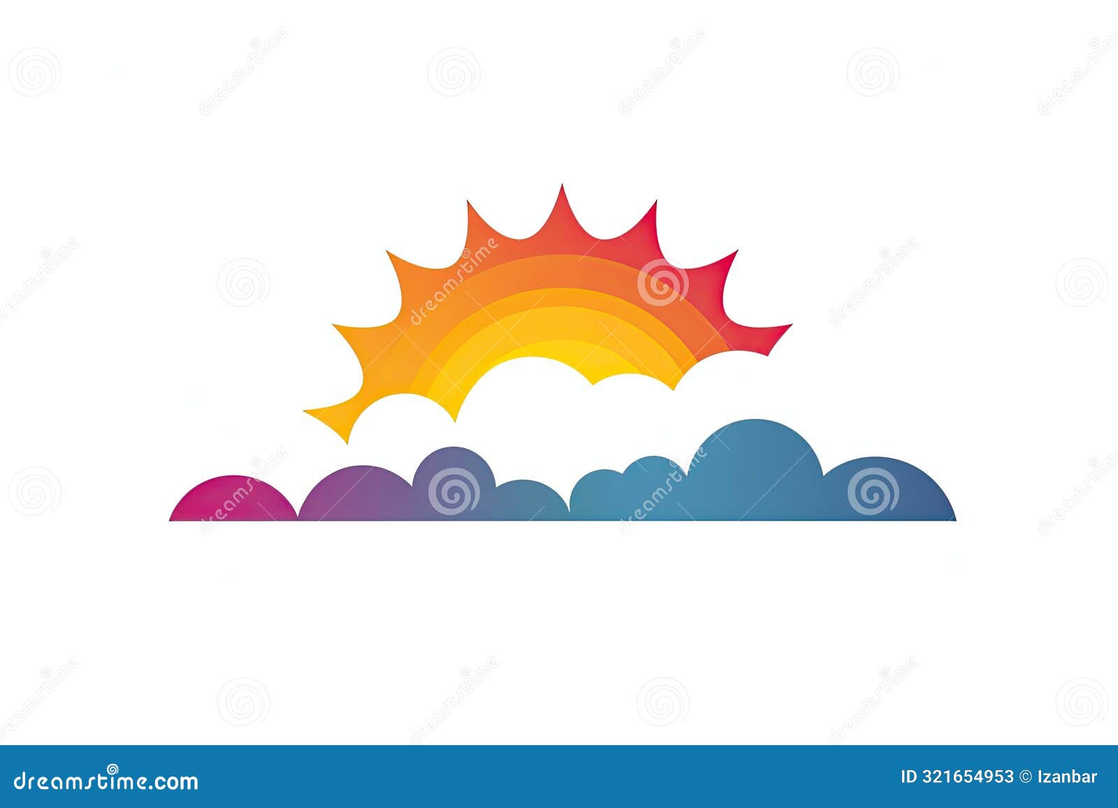 Weather Tomorrow, Simple Logo Idea Isolated On White, Vector Generative ...