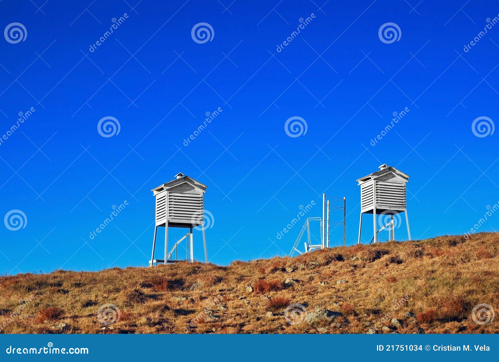 Weather towers stock photo. Image of science, technology - 21751034