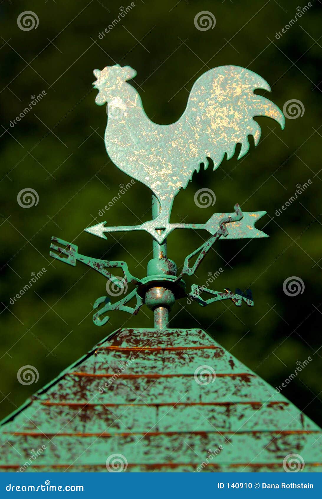A Weather Vane, Wind Vane, For Showing The Wind Direction, Background ...