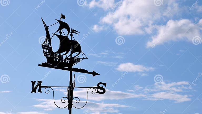 Weather Vane stock image. Image of compass, galleon, ancient - 25131943