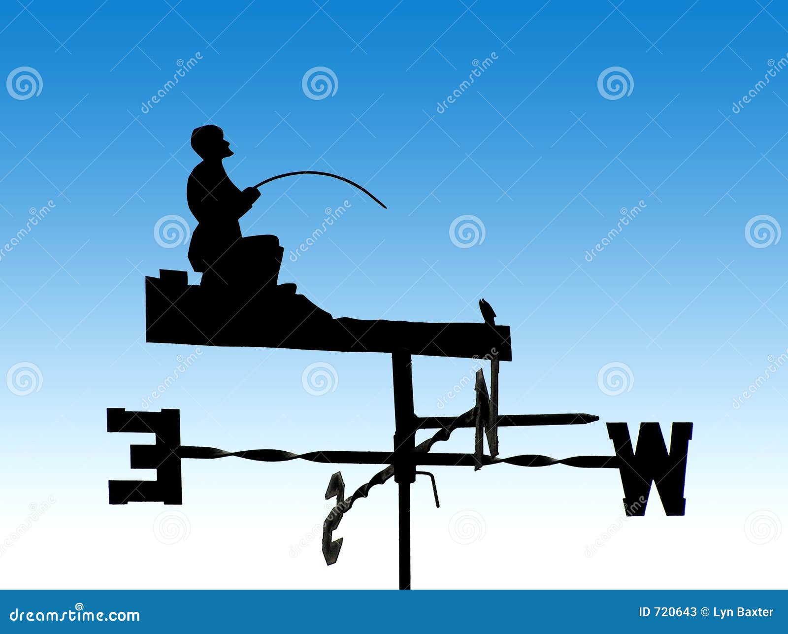 Weather Vane stock illustration. Illustration of figure - 720643