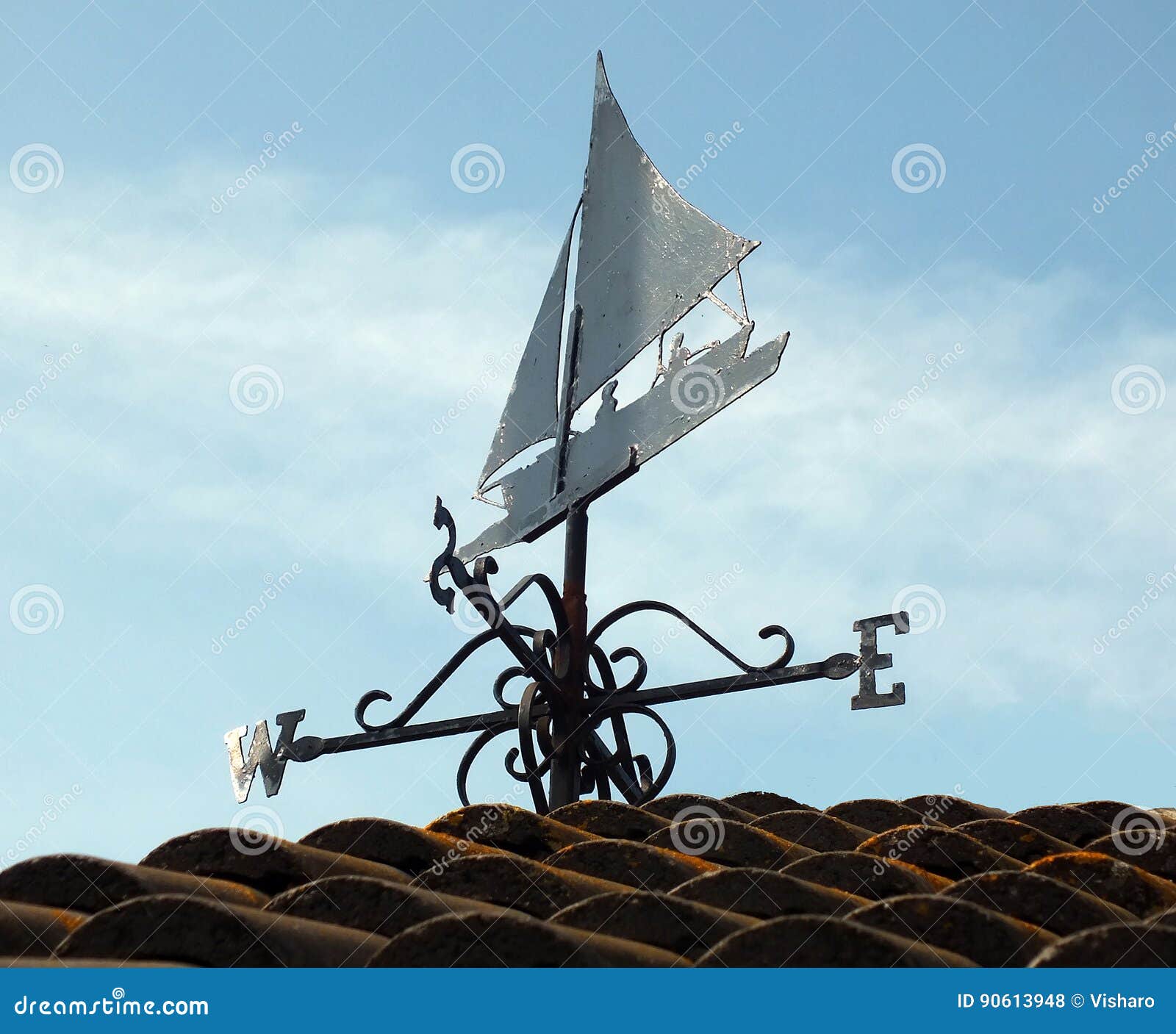 Weather Vane stock photo. Image of west, weathercock - 90613948