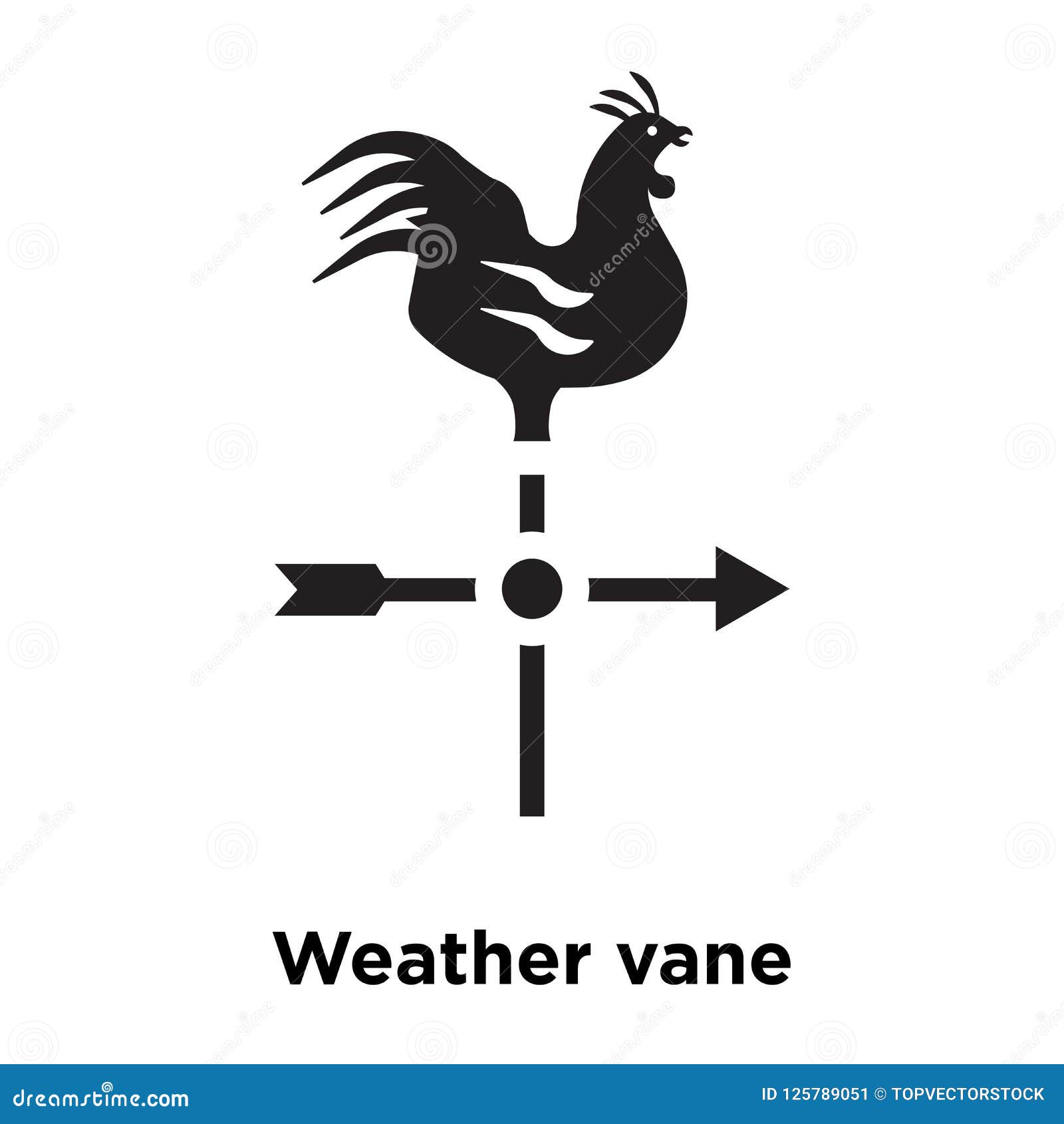 Weather Vane Icon Vector Isolated on White Background, Logo Concept of ... Weather Vane Icon Vector Isolated on White Background, Logo Concept of ...