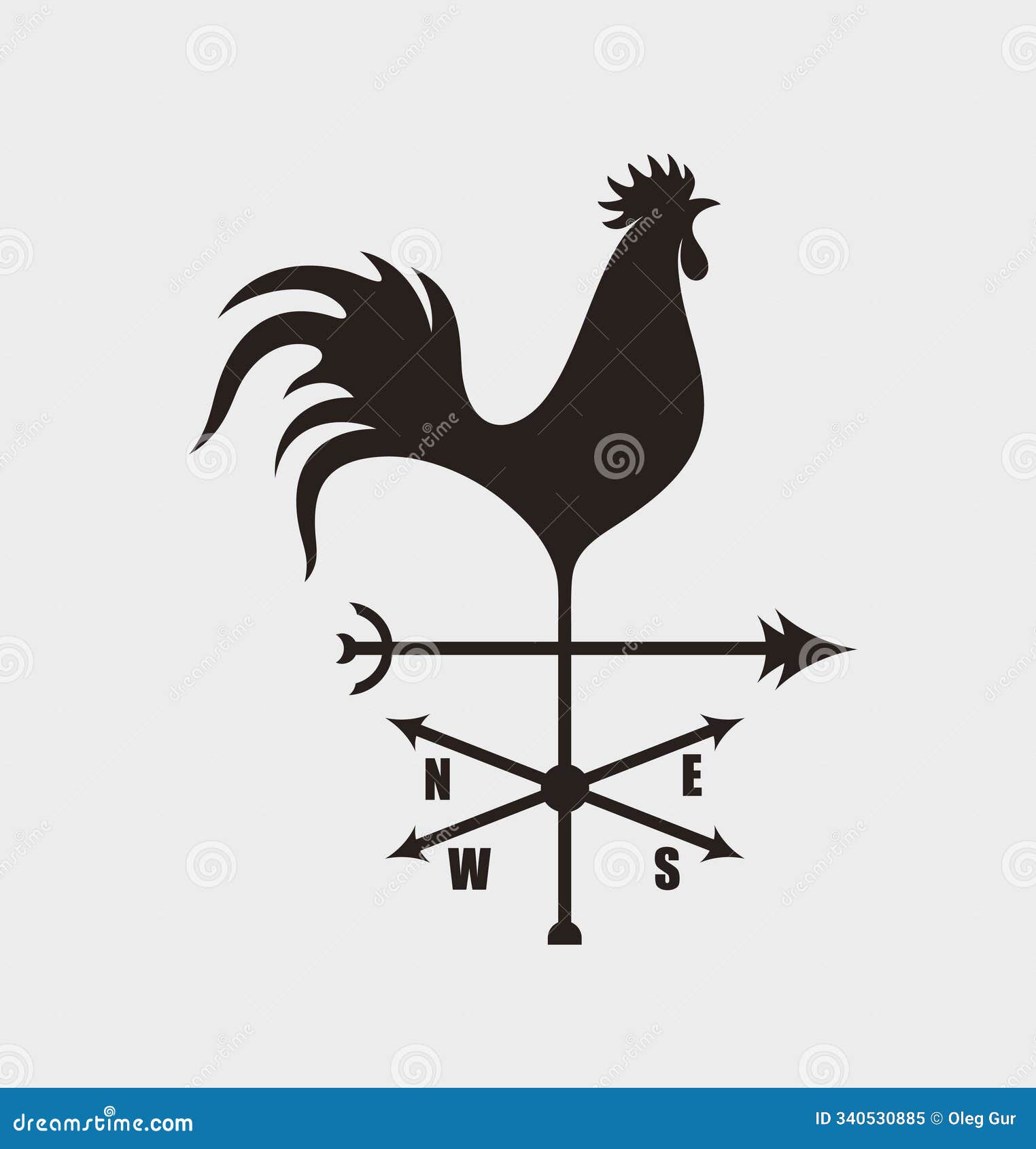 Weather Vane logo stock vector. Illustration of ribbon - 340530885