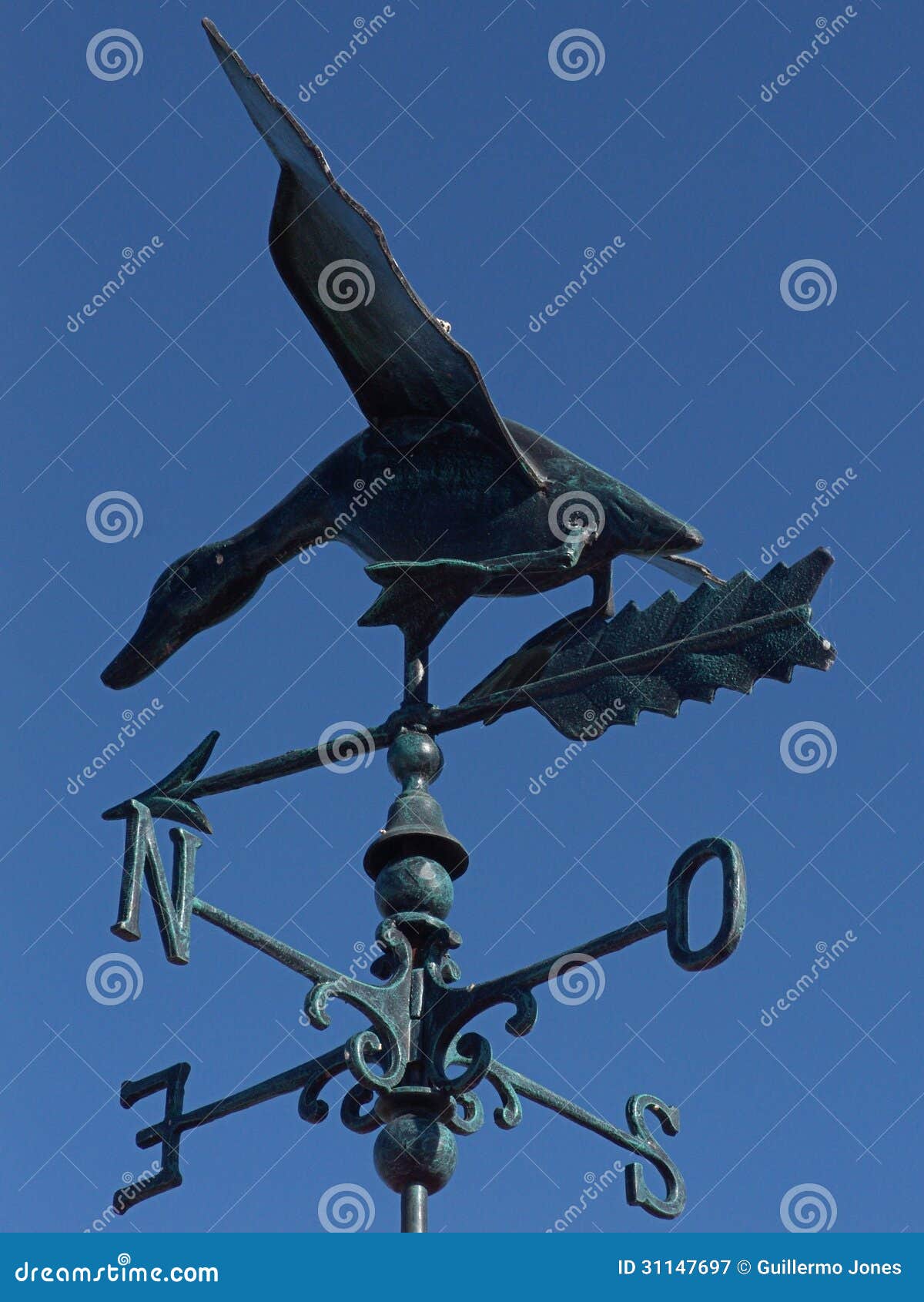 Weather Vane stock image. Image of wind, duck, vane, blue - 31147697