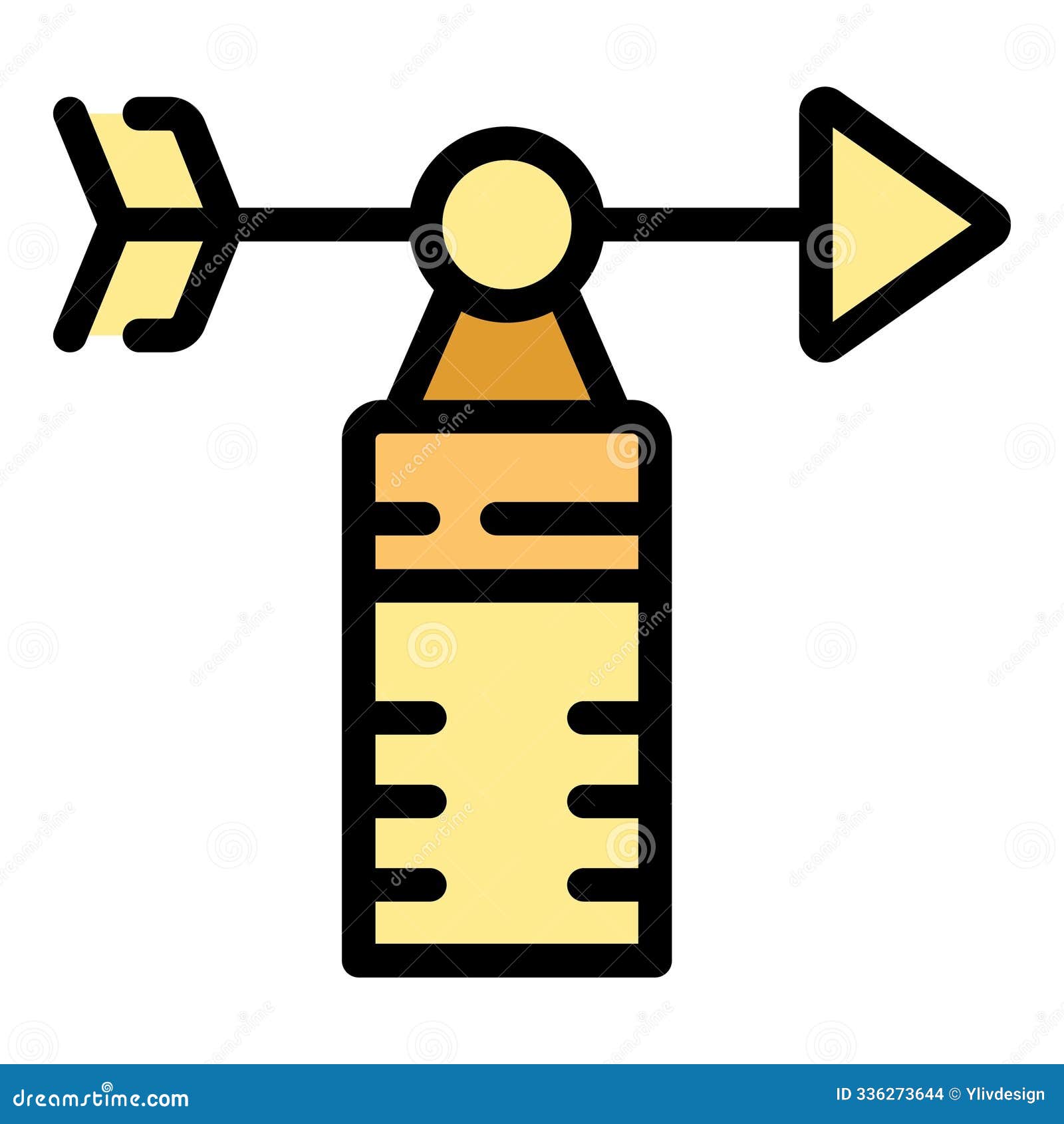 Weather Vane Showing Wind Direction and Measuring Wind Speed Stock ...