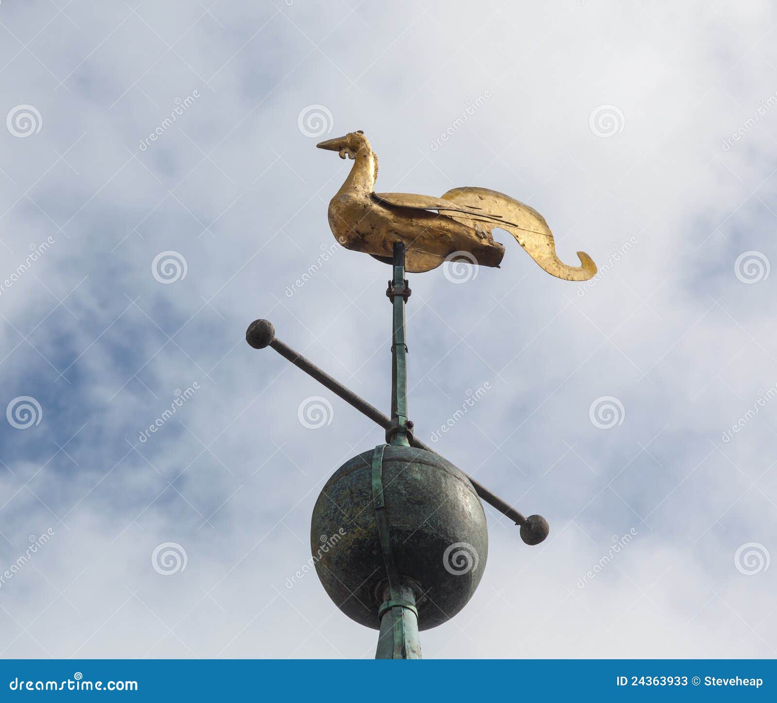 Weather Vane on Tower of Ludlow Parish Church Stock Image - Image of ...