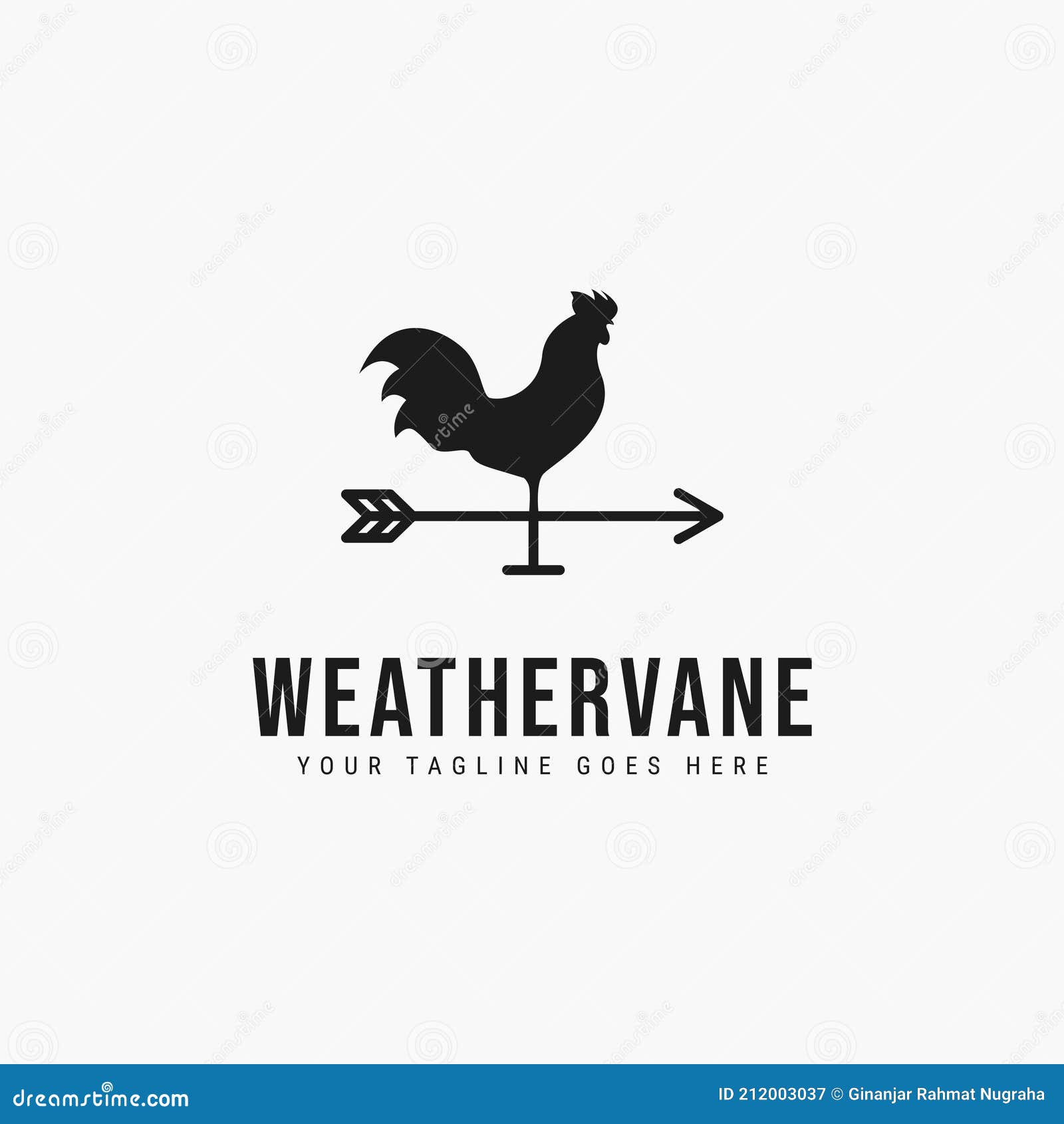 Vintage Weathercock Logo Vector Illustration Template Design , Weather ...