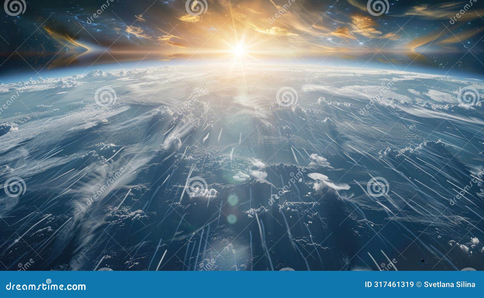 Weather Visualization from Space, Earth Centered, Showing Cloud ...