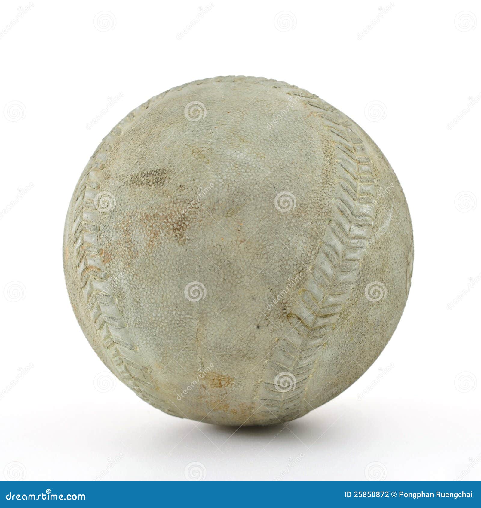 Weathered baseball stock photo. Image of clipping, sport - 25850872