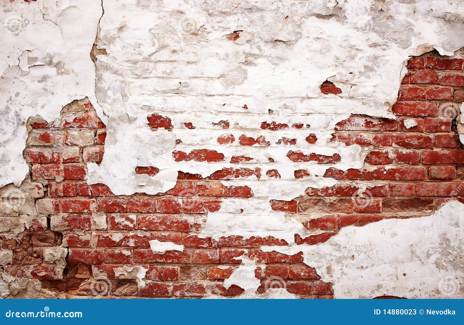 Weathered brick wall stock image. Image of flaking, rough - 14880023