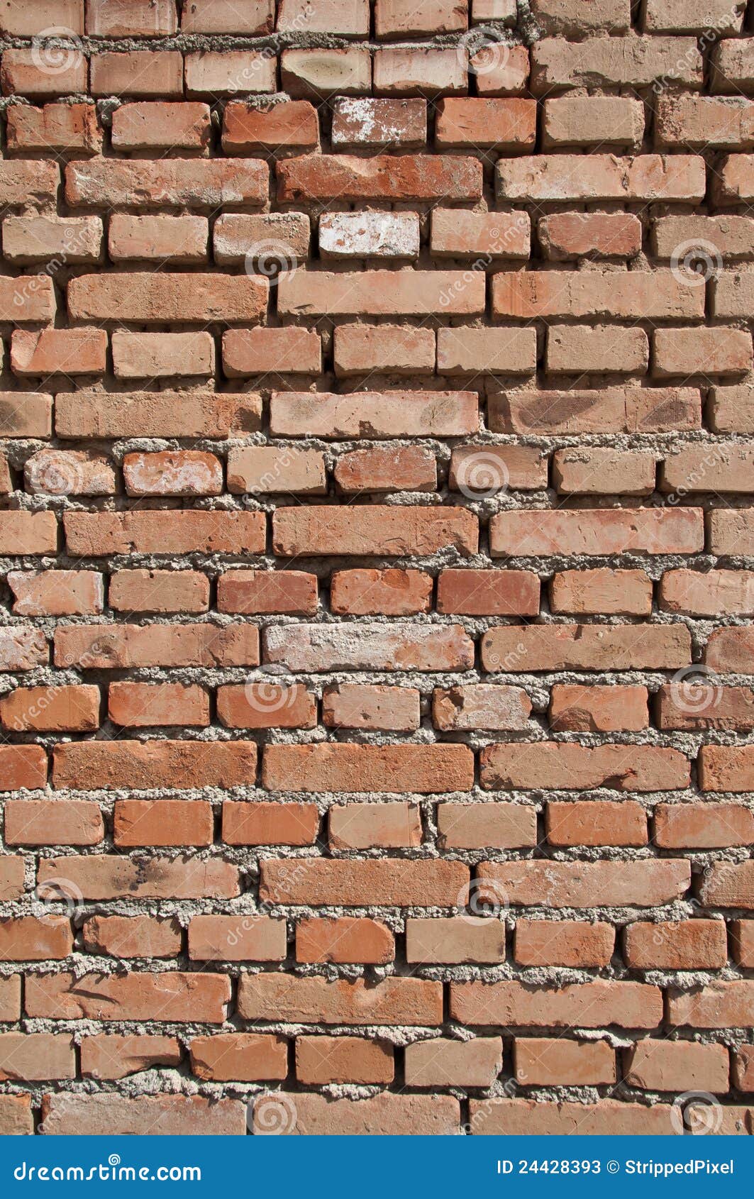 Weathered Brick Wall stock image. Image of wall, detail - 24428393