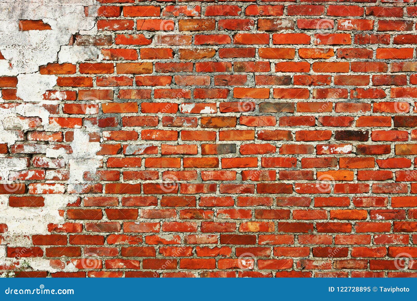 Weathered Brick Wall Backdrop Stock Image - Image of block, dirty ...