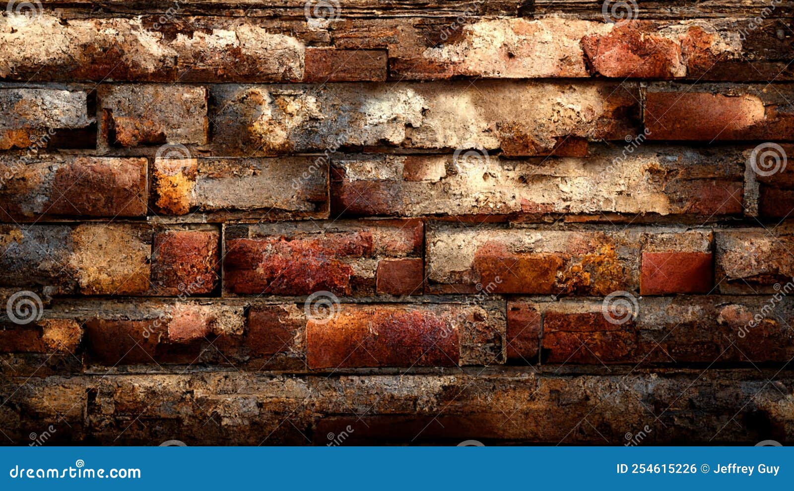 Weathered Brick Wall, Rustic and Charming, with Detailed Textures and ...