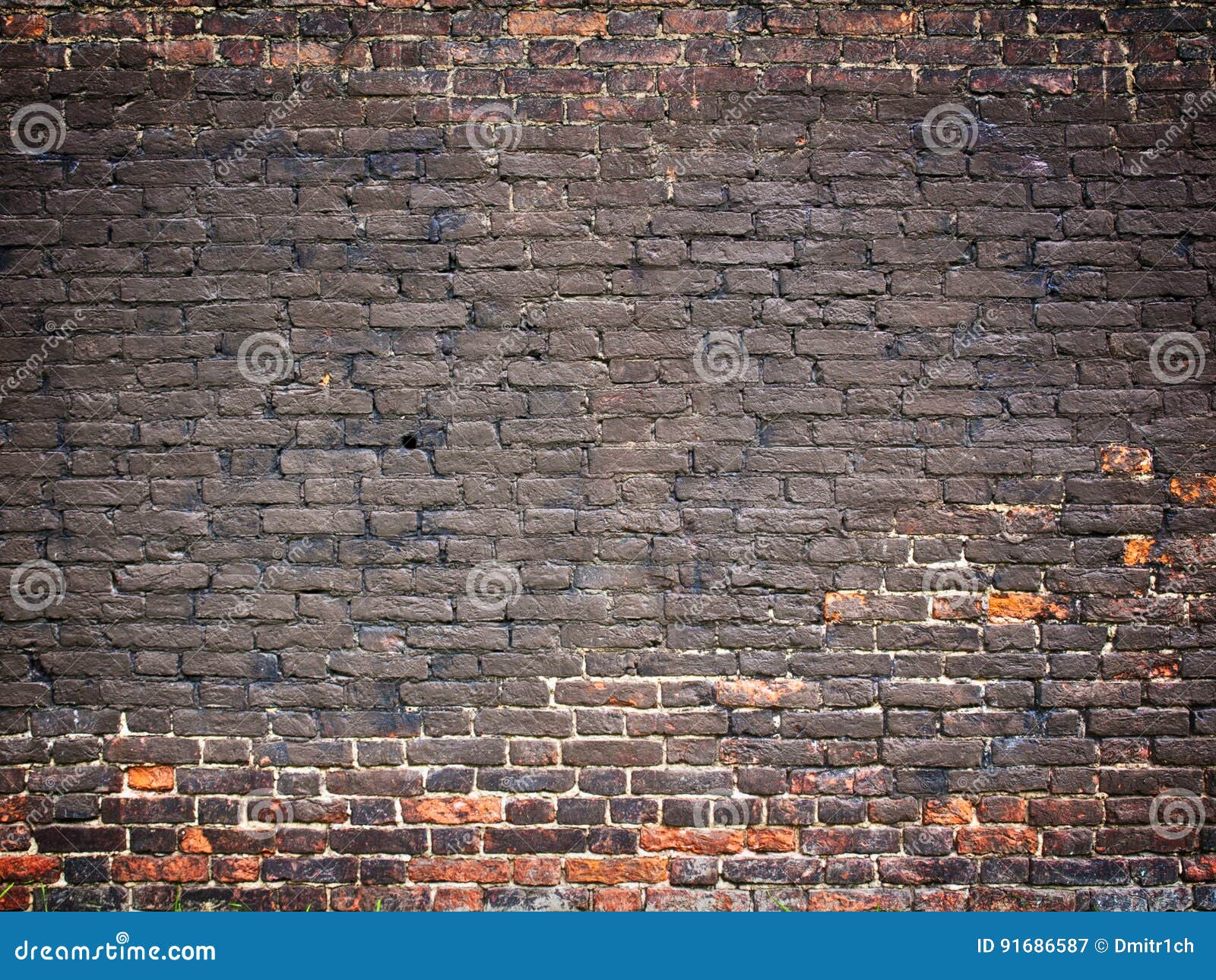 Weathered Brick Wall Texture Background, Vintage Surface Stock Image ...