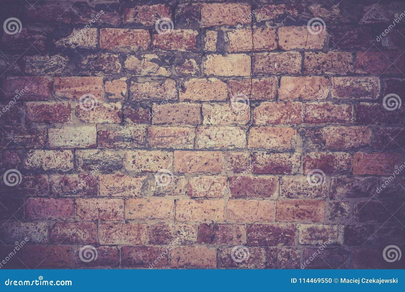 Weathered Brick Wall Background Stock Photo - Image of obsolete, grungy ...