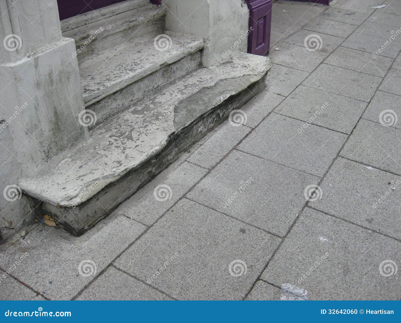 Weathered concrete steps stock photo. Image of doorway - 32642060