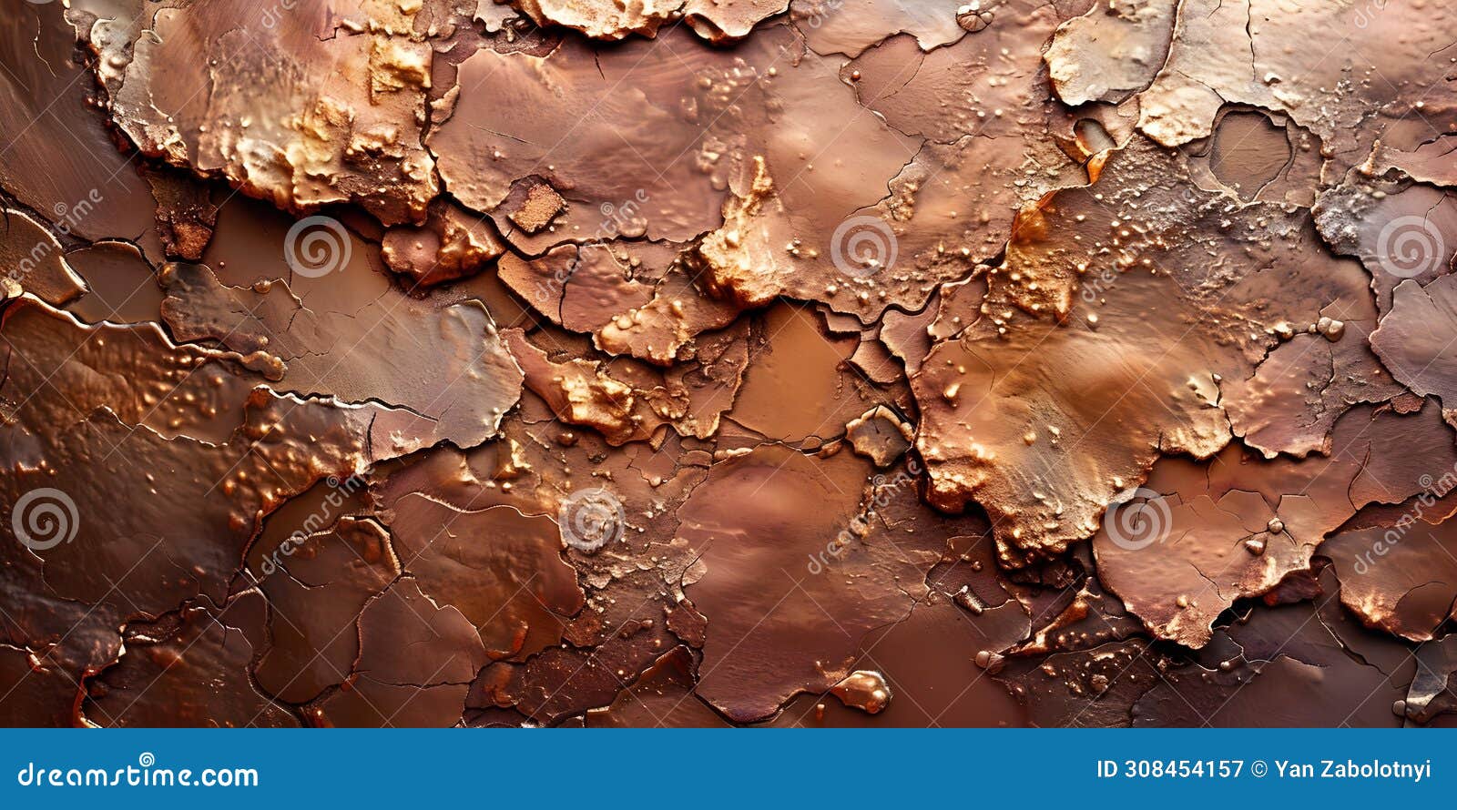 Weathered Copper Surface Creates a Rustic and Textured Aesthetic for ...