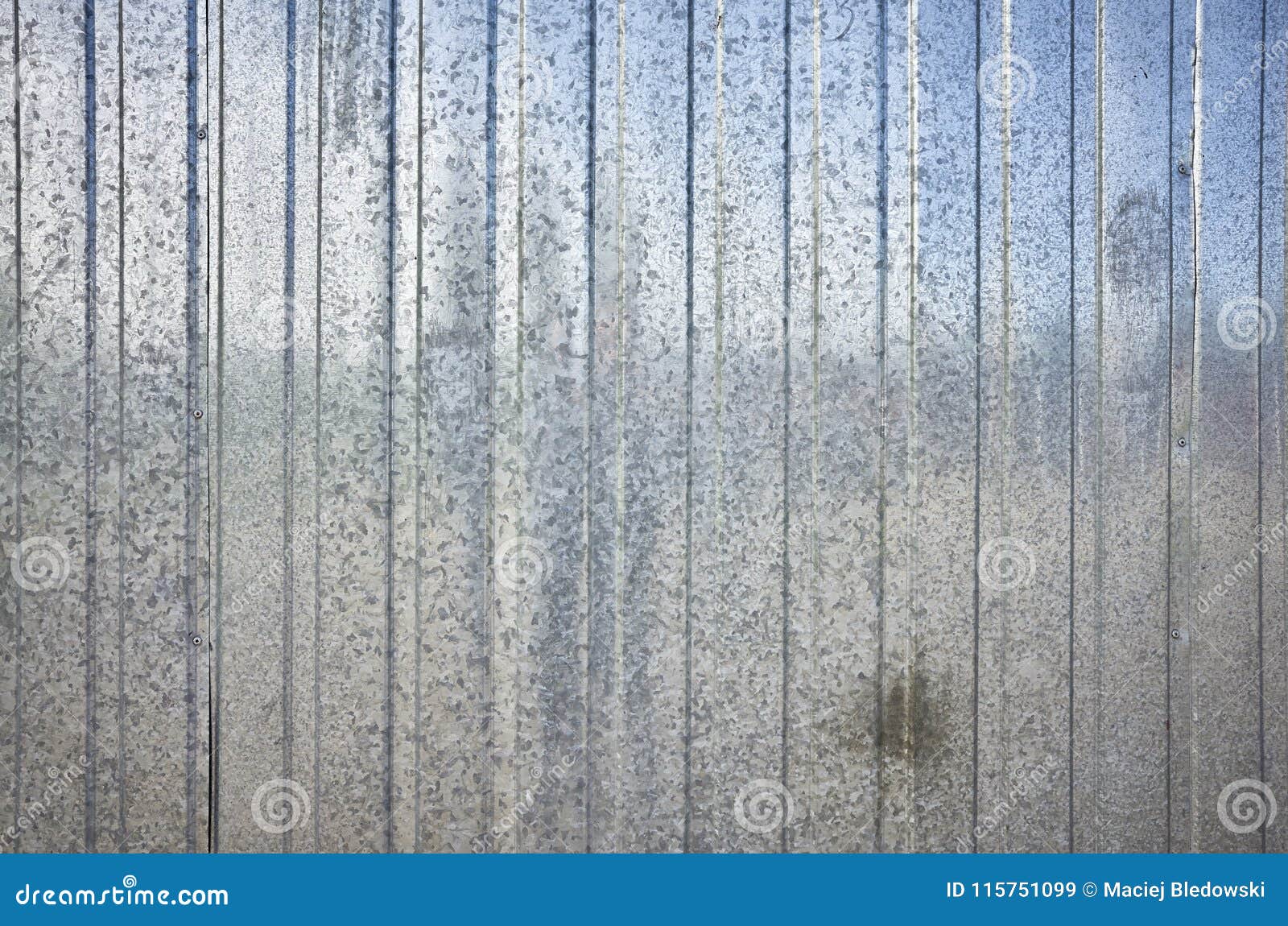 Weathered Corrugated Metal Sheet Background. Stock Image - Image of ...