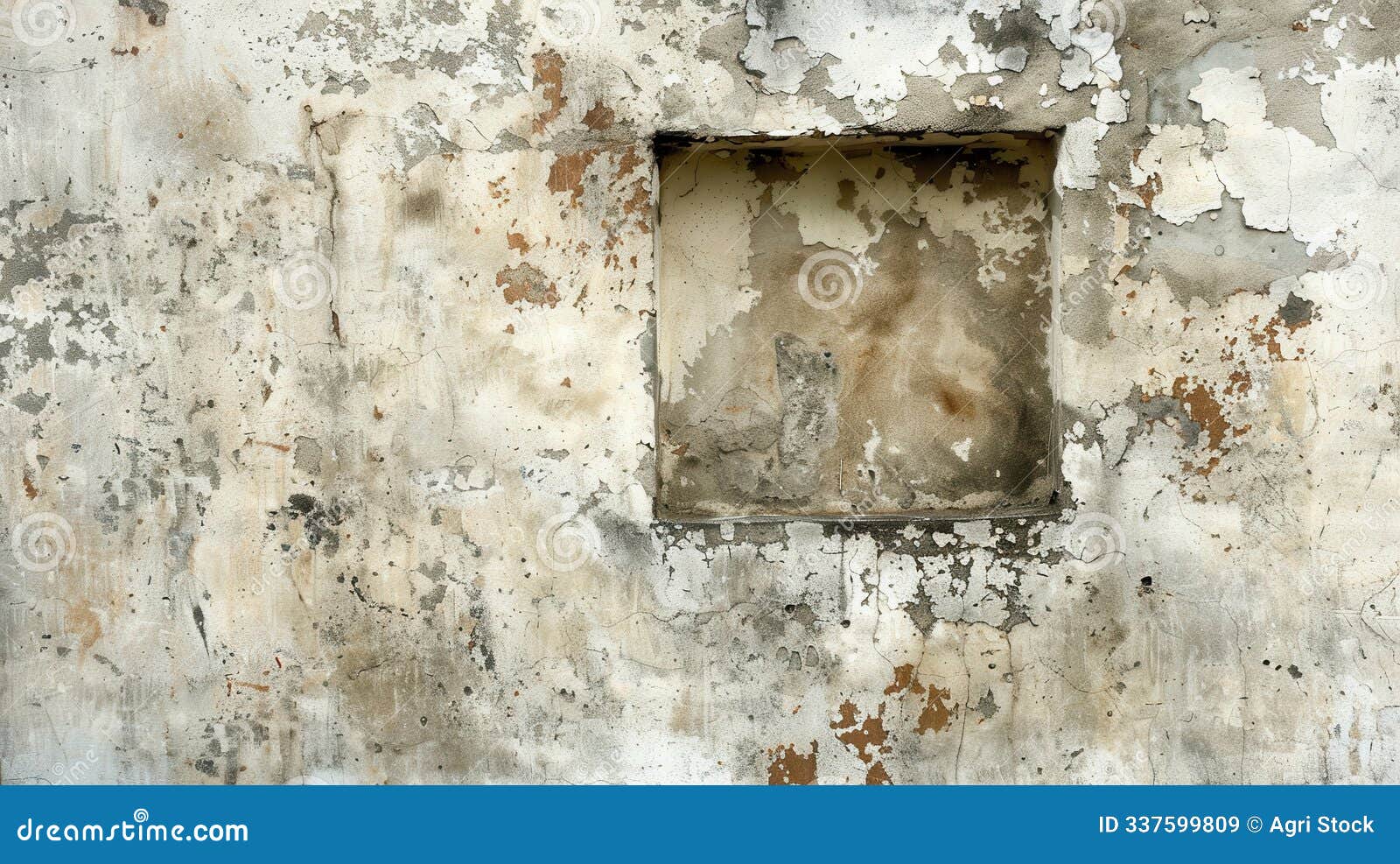 Weathered and Cracked Off-White Concrete Wall Texture with Peeling ...