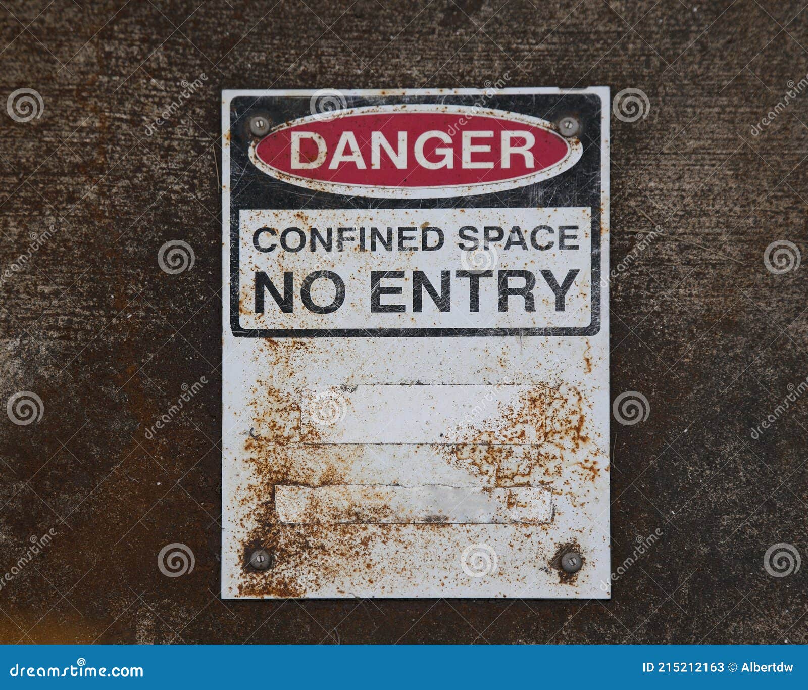 Weathered Danger No Entry Sign Stock Image - Image of danger ...