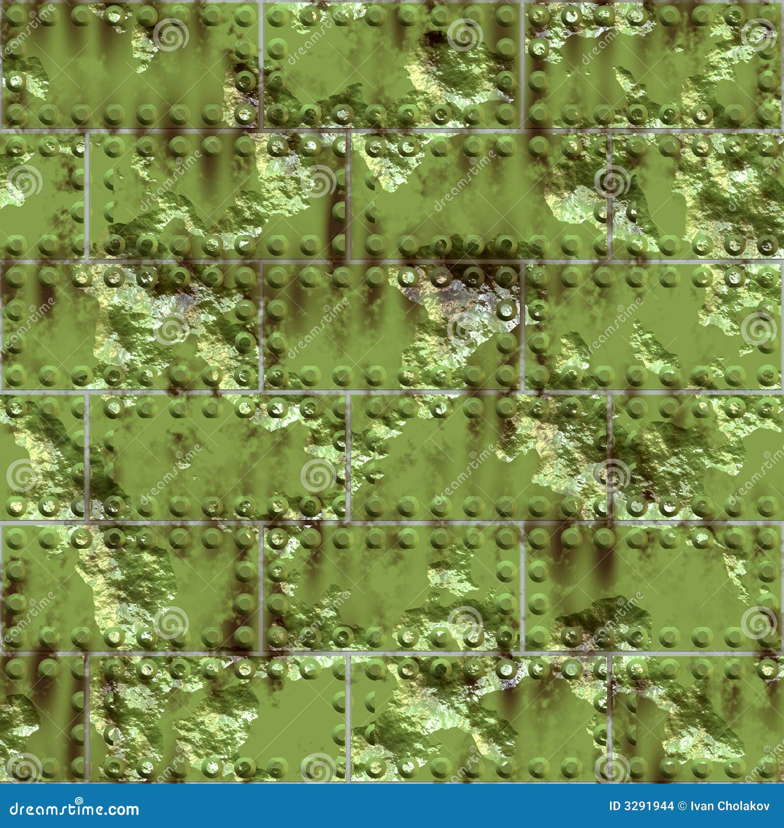 Weathered Green Metal Surface Stock Illustration - Illustration of ...