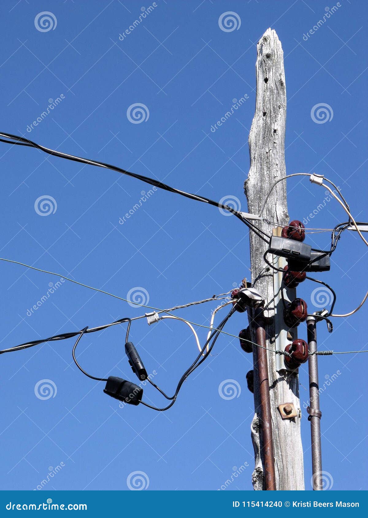 Hydro Wires Through A Colourful Autumn Landscape Royalty-Free Stock ...