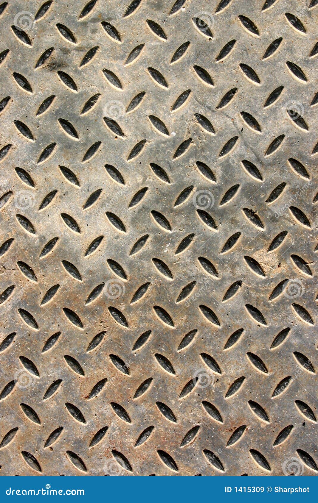 Weathered Metal Floor Cover Stock Image - Image of design, silver: 1415309