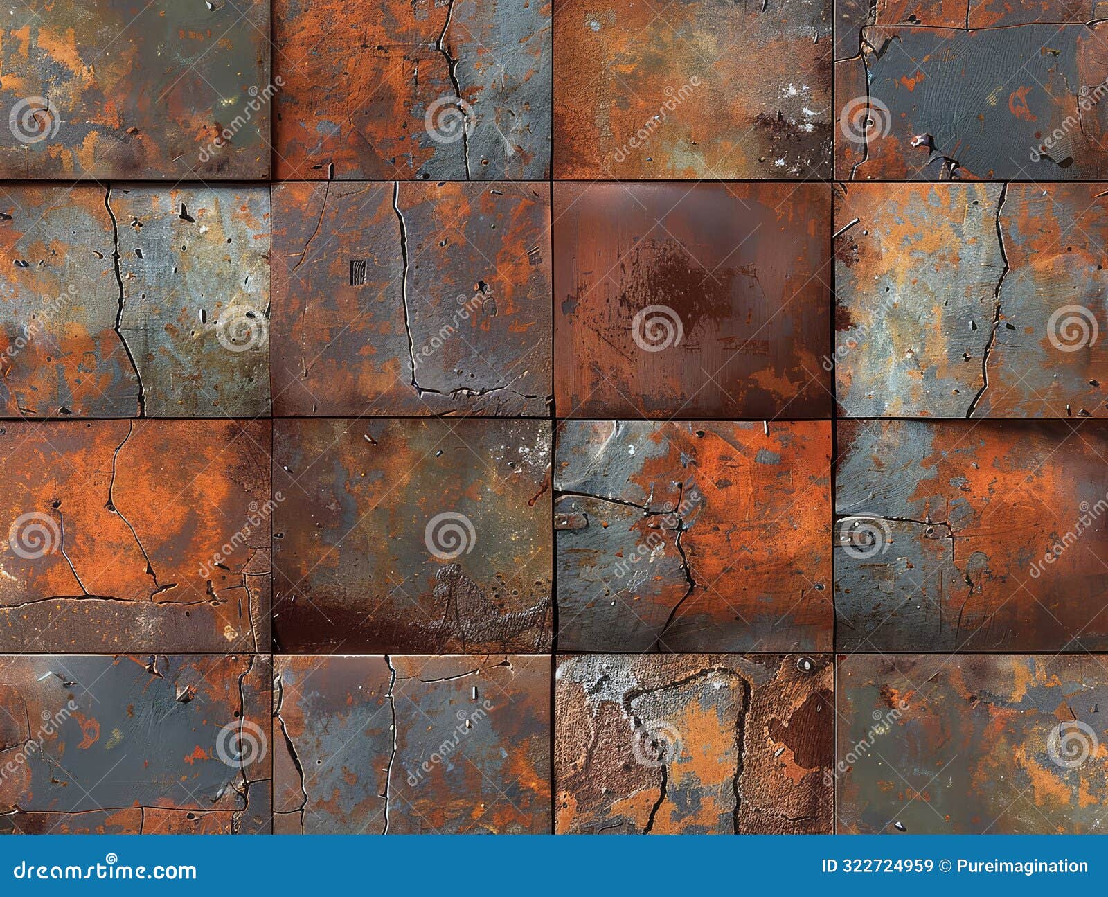 Weathered Metal Surface with Visible Signs of Rust and Deterioration ...