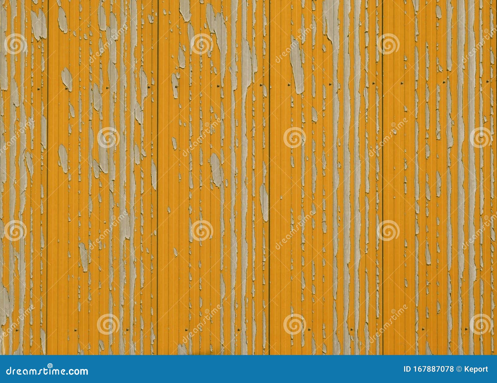 Weathered Orange Color on Metal Wall Stock Photo - Image of color ...