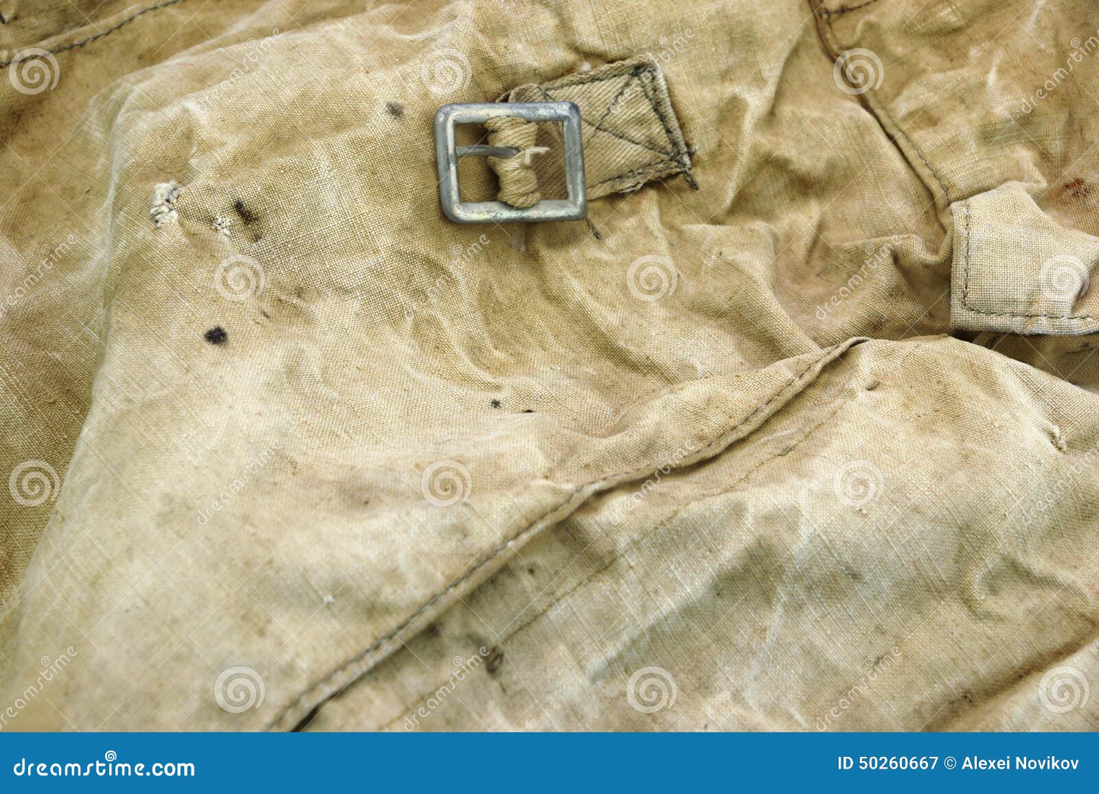 Weathered Military Canvas Bag Textured Background Stock Image - Image ...