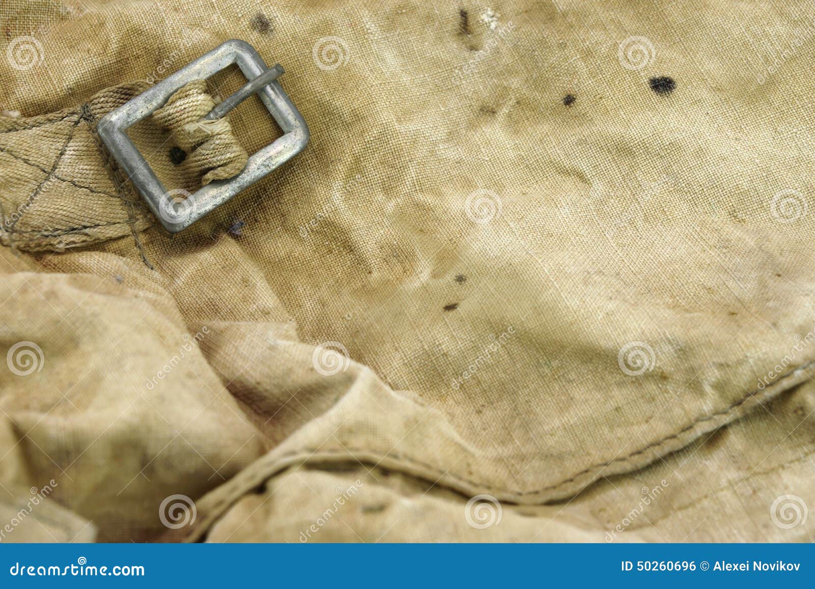 Weathered Military Canvas Bag Textured Background Stock Photo - Image ...