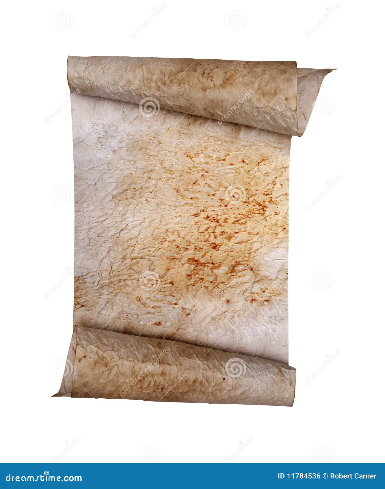 Weathered old paper scroll stock photo. Image of medieval - 11784536