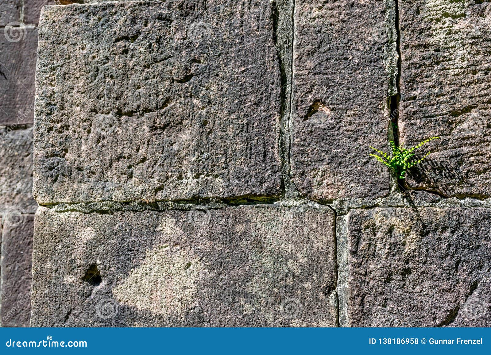 Weathered Stone Wall Surface Structure with Large Stones Stock Photo ...