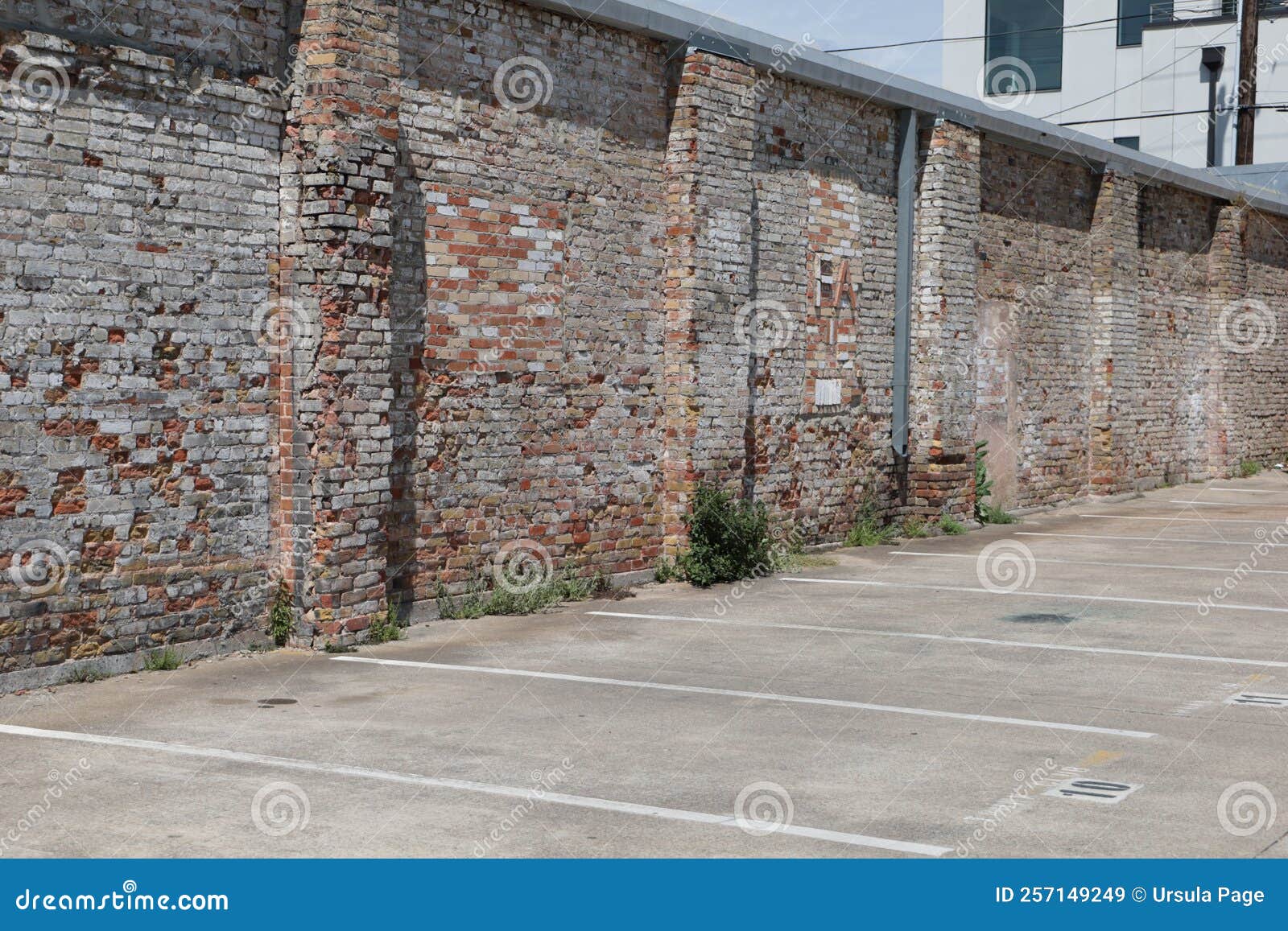 A Weathered Outdoor Brick Wall Stock Image - Image of grunge ...