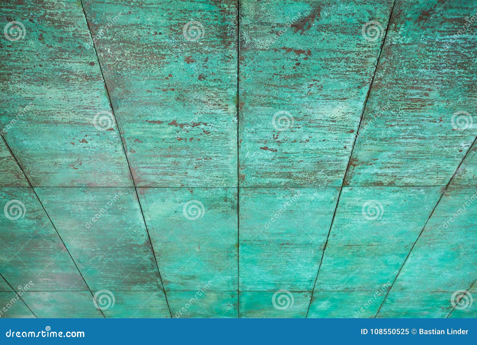Weathered, Oxidized Copper Wall Structure Stock Image - Image of copper ...