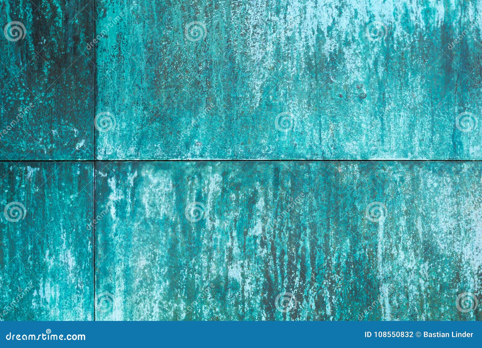 Weathered, Oxidized Copper Wall Structure Stock Photo - Image of ...