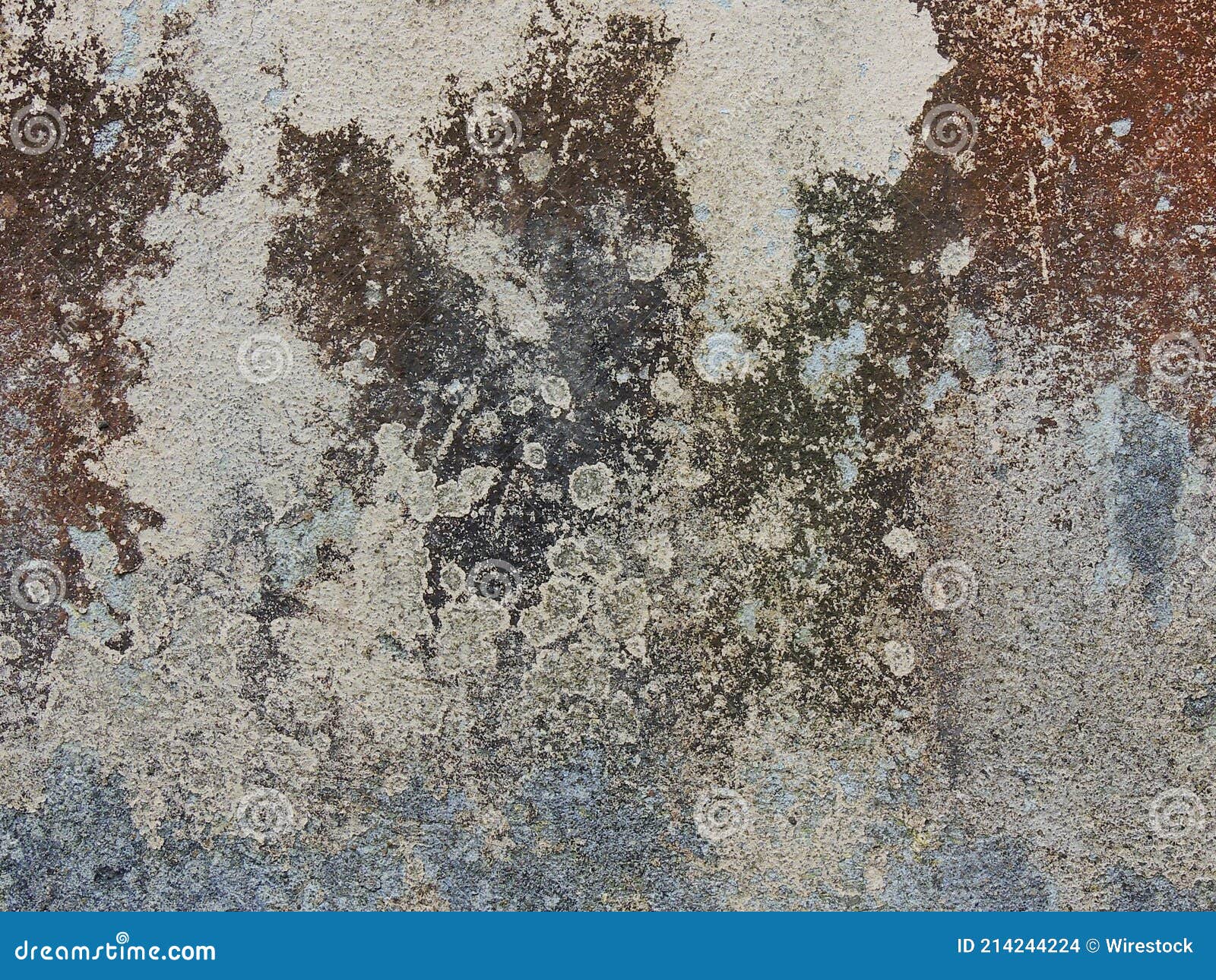 Weathered Painted Wall Texture Background Stock Photo - Image of ...