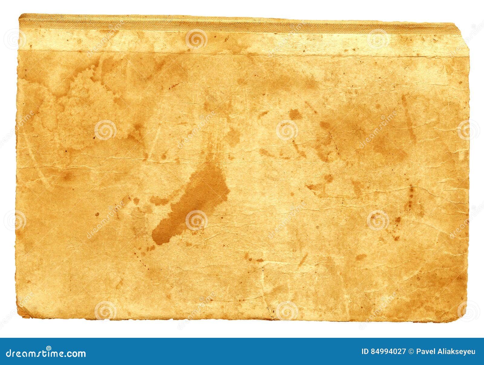 Weathered Paper Book Cover. Stock Image - Image of stained, aged: 84994027