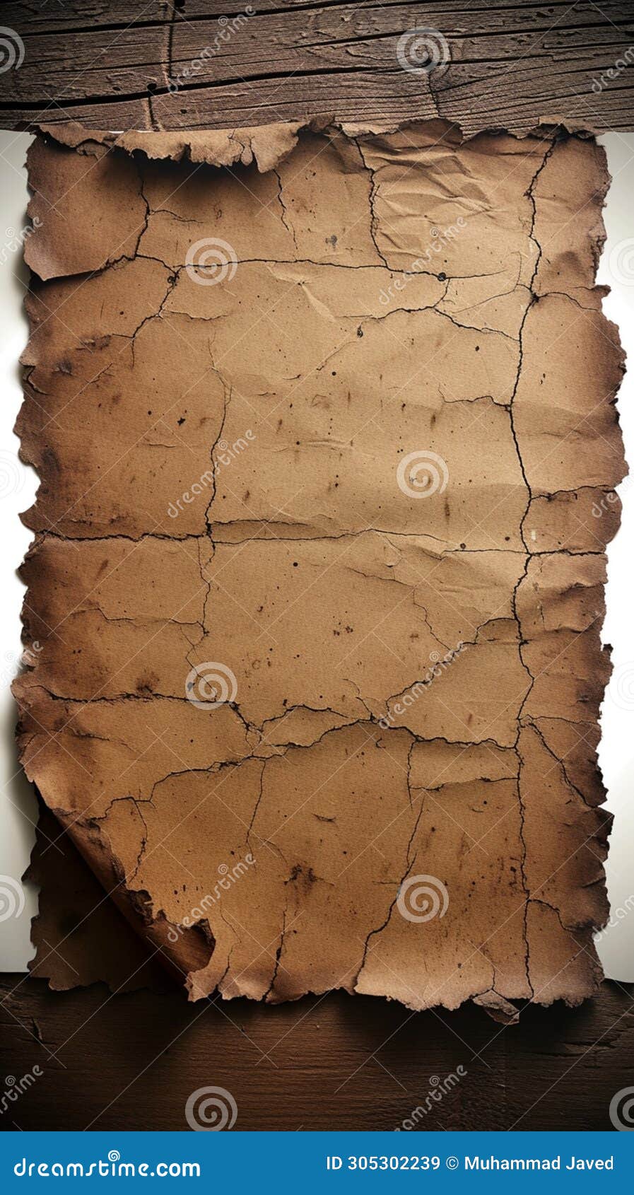 Weathered Paper Holds Ancient Document, Enhanced by Textured, Historic ...