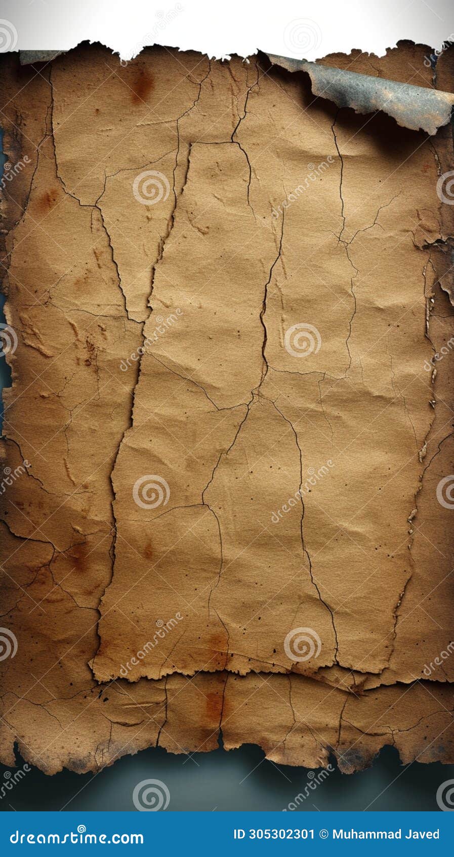 Weathered Paper Holds Ancient Document, Enhanced by Textured, Historic ...