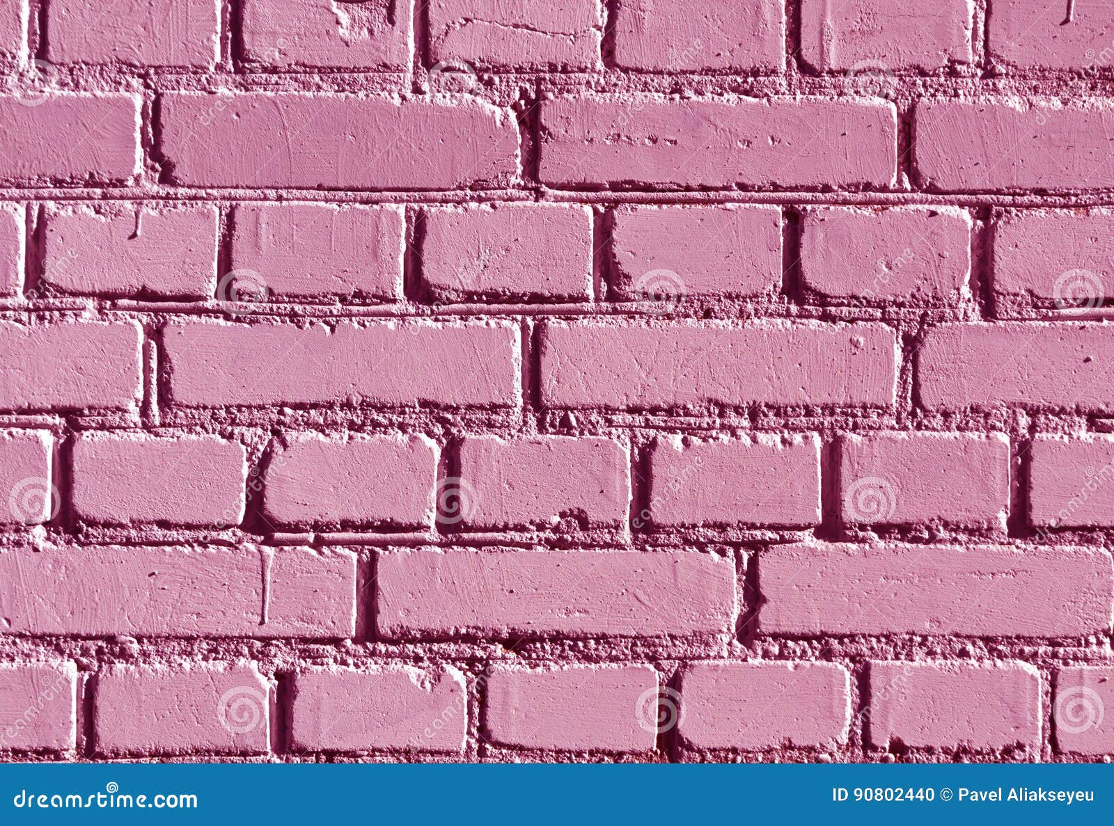 Weathered Pink Color Brick Wall Pattern. Stock Photo - Image of cement ...