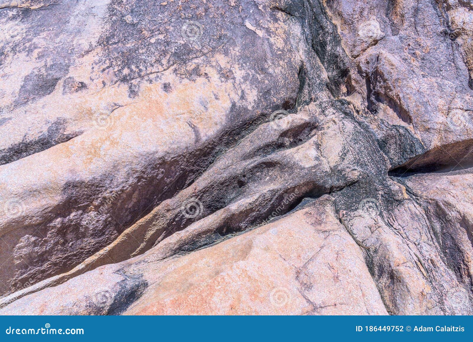 Pink Granite Rock Formations Stock Photo - Image of layers, mineral ...