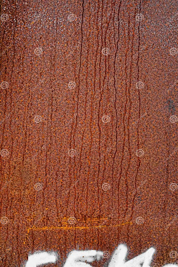 Weathered Red Rusted Metal Texture Stock Photo - Image of flecken ...