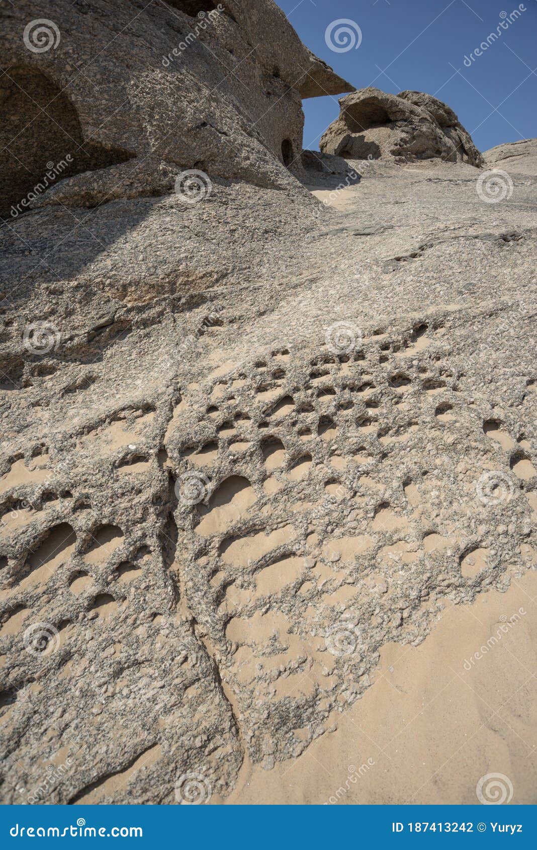 Weathered rock in desert stock photo. Image of desert - 187413242